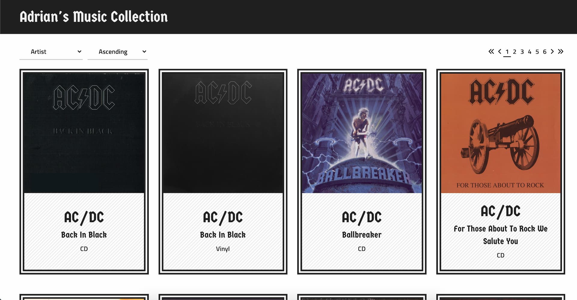 Adrian's Music Collection